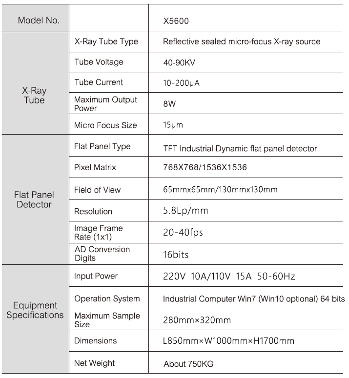 מכונה לבדיקת X-RAY מיקרופוקוס X5600 | מכונות ל - SMT | מכשור לתעשייה